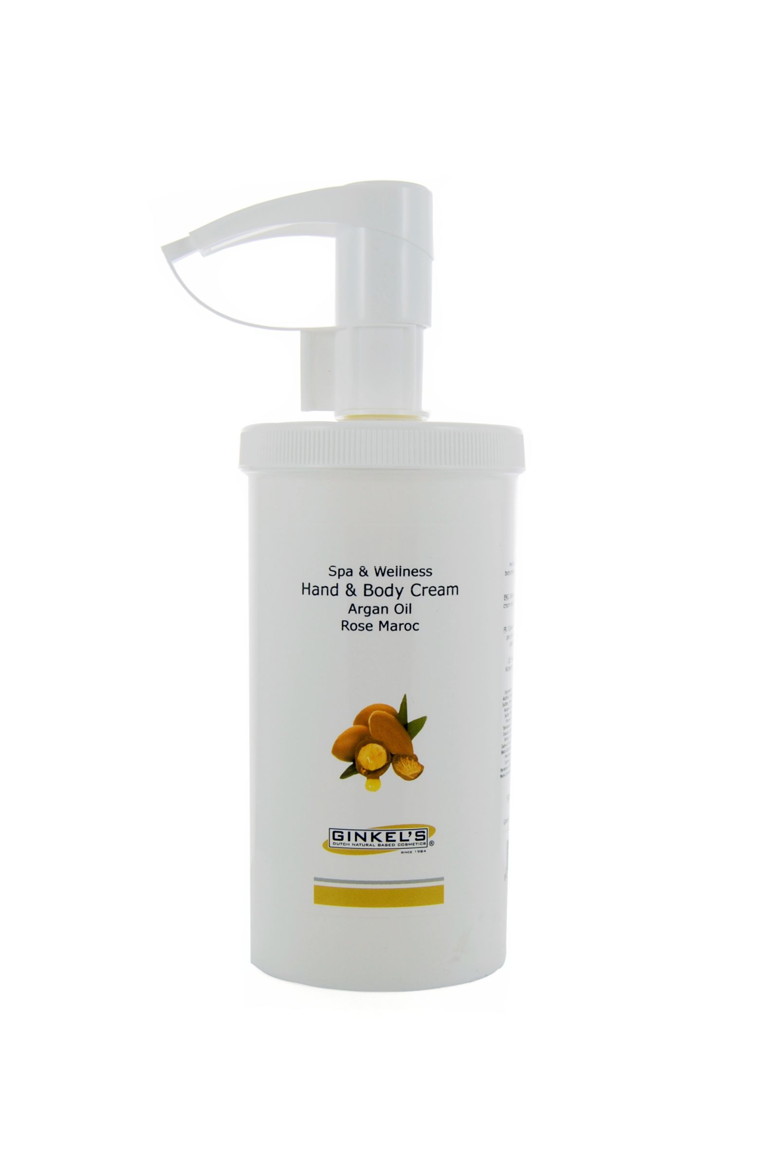 Hand And Body Cream Argan And Rose Maroc 500 Ml Ginkels Cosmetics