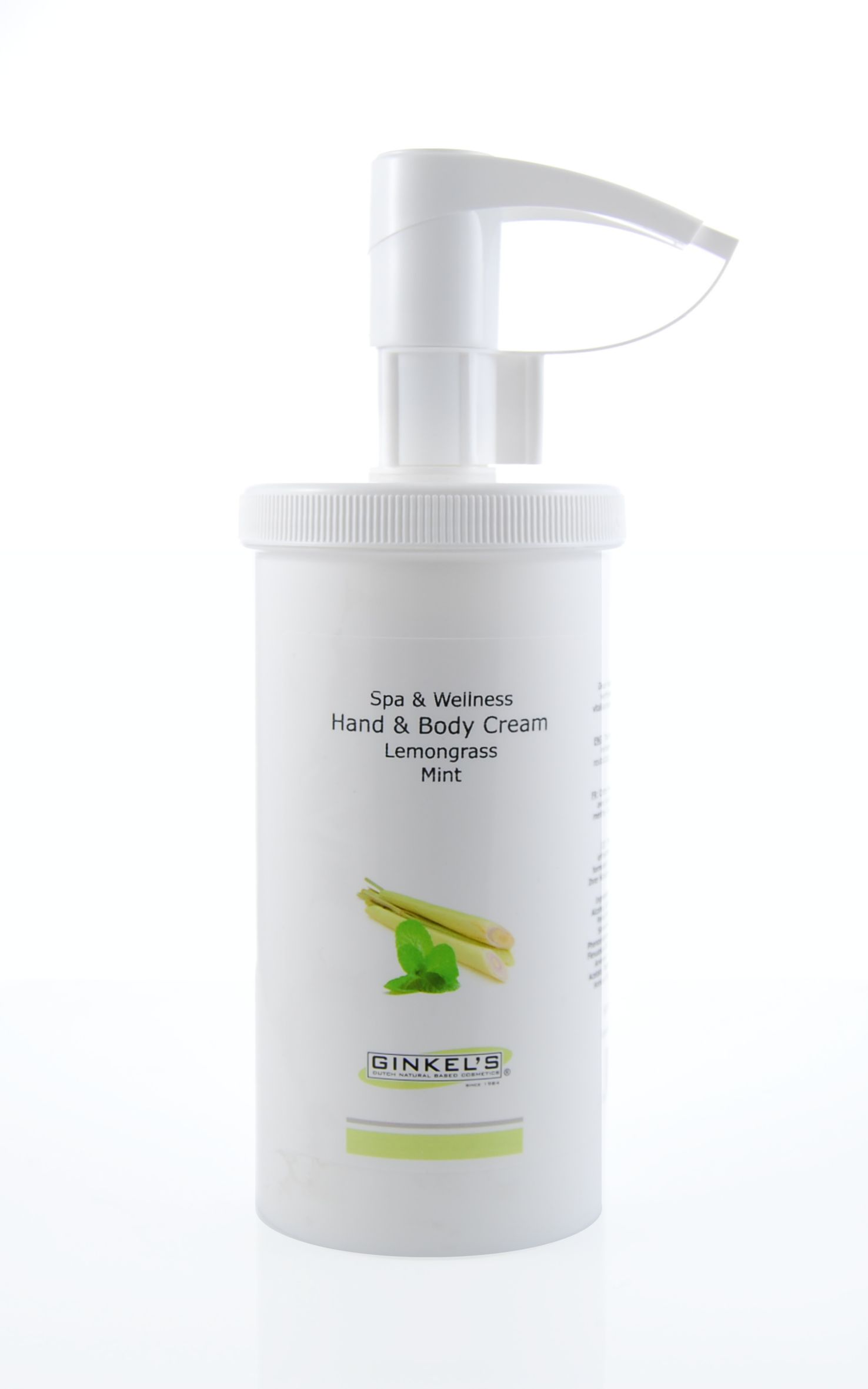 Hand And Body Cream Lemongrass And Mint 500 Ml Ginkels Cosmetics